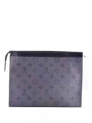 LOUIS VUITTON Pochette Voyage Clutch Bag - Black