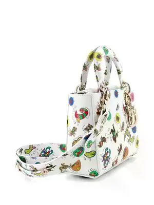 Dior Lady Bag Printed Leather Small Satchel - Multicolour