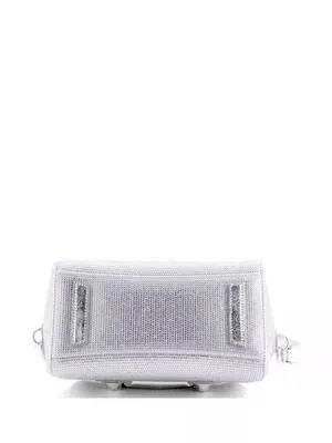 Givenchy Antigona Lock Bag Crystal Embellished Satin Mini Satchel
