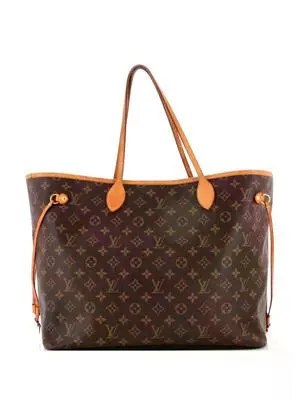 LOUIS VUITTON Monogram Canvas Gm Tote Bag - Brown