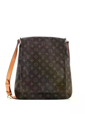 LOUIS VUITTON Musette Salsa Gm Monogram Canvas Handbag - Brown