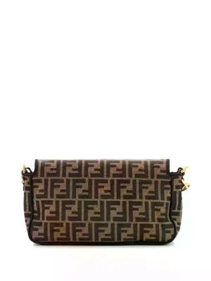 Fendi Baguette Nm Bag Zucca Canvas Shoulder Bag - Brown