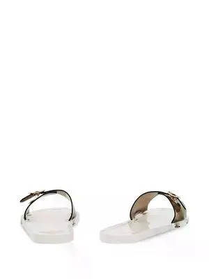 ANCIENT GREEK SANDALS Filia Jelly Buckle Slides - White