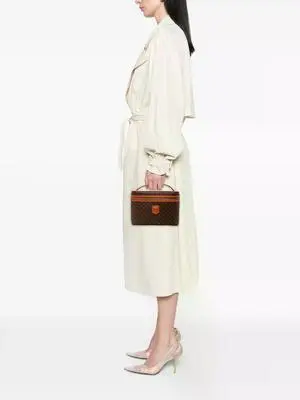 Celine Macadam Coated Canvas Vanity Bag