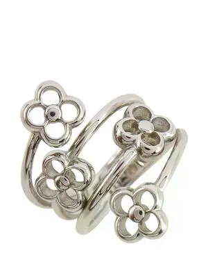 LOUIS VUITTON Brass Flower Full Ring