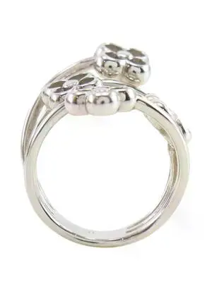 LOUIS VUITTON Brass Flower Full Ring