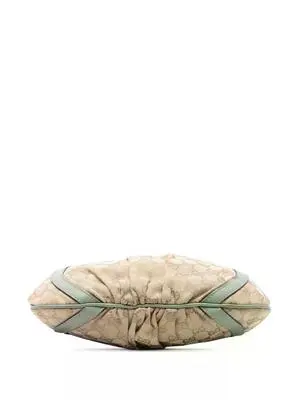 Gucci Gg Canvas Abbey D Ring Crossbody Bag - Green