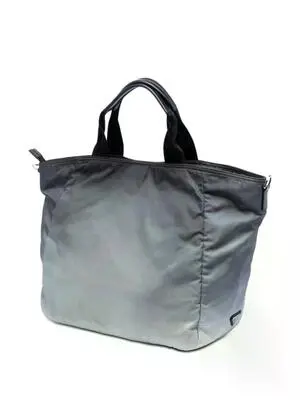 Prada Tessuto City And Jungle Print Tote Satchel - Grey