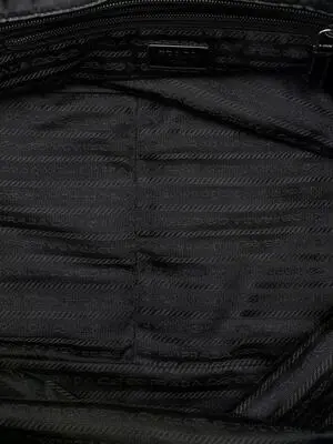Prada Tessuto City And Jungle Print Tote Satchel - Grey