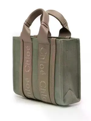 Chloé Small Canvas Woody Tote Satchel