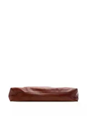 Celine Leather Tall Clasp Cabas Tote Bag