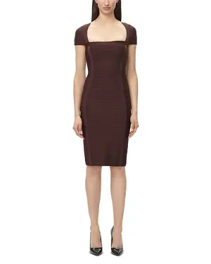 Herve Leger The Premiere Dress - Walnut