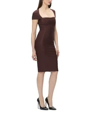 Herve Leger The Premiere Dress - Walnut