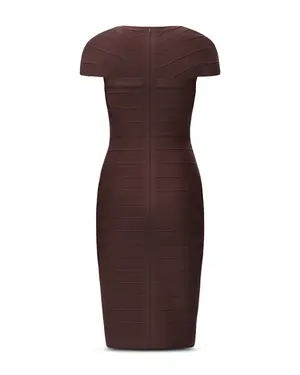 Herve Leger The Premiere Dress - Walnut