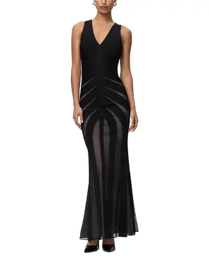 Herve Leger Valia Mermaid Gown