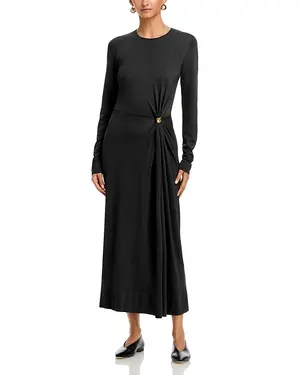 Altuzarra Tingley Dress With Gold-tone Hardware - Black