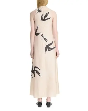 Altuzarra Lucie Silk Maxi Dress With Dragonfly Print