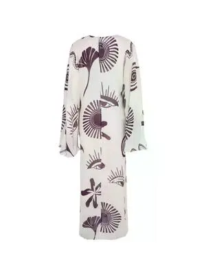 CALA DE LA CRUZ Graphic Print Kaftan