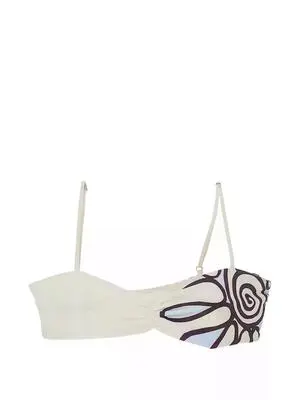 CALA DE LA CRUZ Cala De La Cruz Lilo Sweetheart-Neck Bikini Top Neutrals