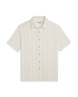 FAIR HARBOR Oasis Textured Shirt - Shell Stripe