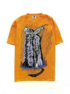 WARREN LOTAS The Edge Graphic-print T-shirt - Orange