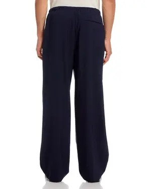 BOSS X Beckham Wool Drawstring Trousers - Dark Blue
