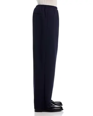 BOSS X Beckham Wool Drawstring Trousers - Dark Blue