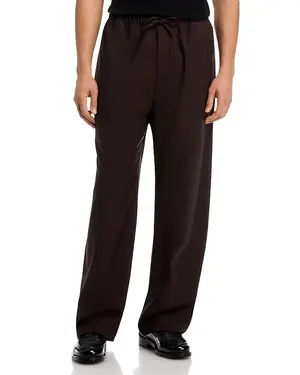 BOSS X Beckham Wool Drawstring Trousers - Medium Brown