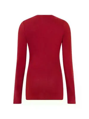 LUDOVIC DE SAINT SERNIN Logo Embellished Long Sleeve T-shirt