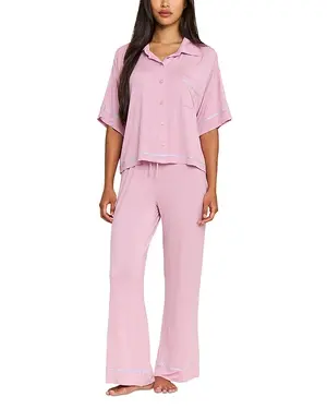 Honeydew Intimates Sweet Solstice Shirt & Pants Pajama Set - Iris Bloom