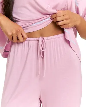 Honeydew Intimates Sweet Solstice Shirt & Pants Pajama Set - Iris Bloom