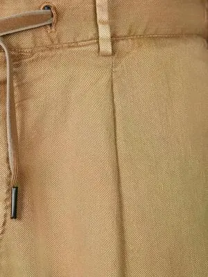 DELL'OGLIO Drawstring Pleated Shorts