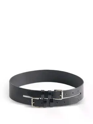 Paloma Wool Penelope Ii Double-buckle Belt - Black