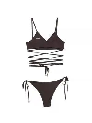 Attico Stretch Bikini With Side Ties