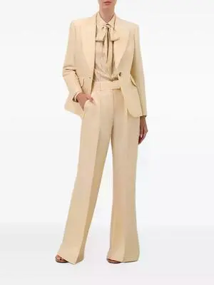 Zimmermann Beige Striped Pussy-bow Shirt - Neutrals