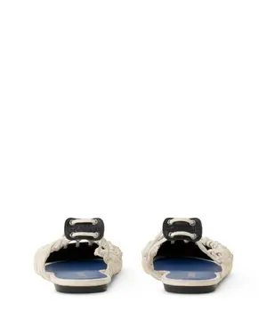 LANVIN Leather Knitline Slingback Ballerina