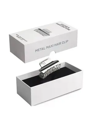 SISTER’S AROMA Sister's Aroma Maxi Logo-engraved Hair Clip - Silver