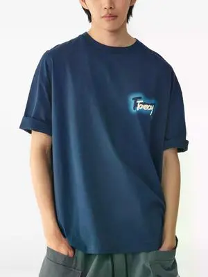 STUDIO TOMBOY Graffiti-logo T-shirt - Blue