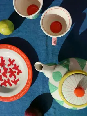 LAETITIA ROUGET Leaf-print Teapot