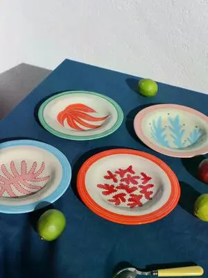 LAETITIA ROUGET Sea-motif Plates - White