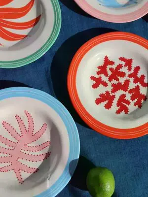 LAETITIA ROUGET Sea-motif Plates - White