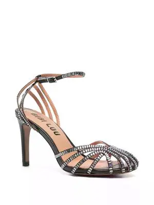 BIBI LOU Serabi Crystal-embellished Cage-strap Sandals
