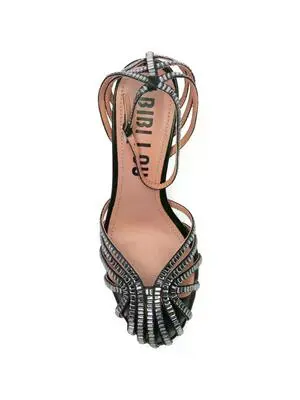 BIBI LOU Serabi Crystal-embellished Cage-strap Sandals