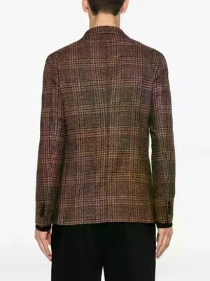 Tagliatore Check-pattern Notched-lapel Blazer