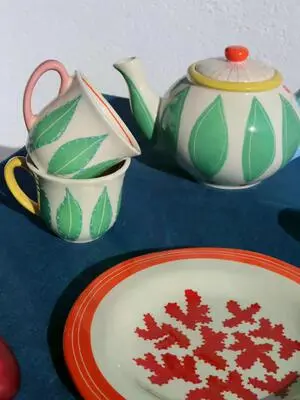 LAETITIA ROUGET Leaf-print Mugs