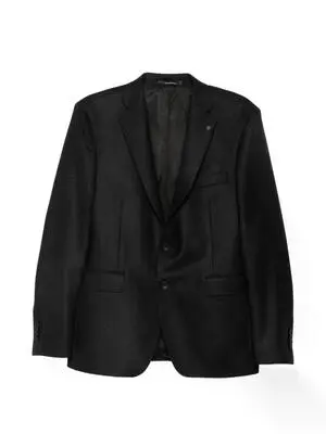 Tagliatore Single-breasted Notched-lapels Jacket - Black