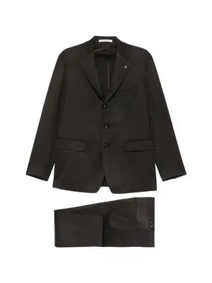 Tagliatore Notched-lapel Single-breasted Suit - Brown