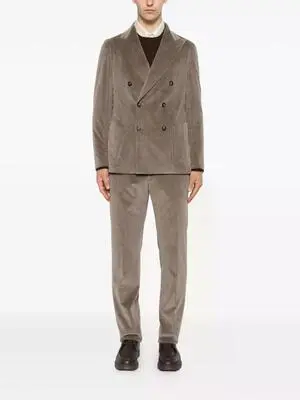 Tagliatore Double-breasted Corduroy Suit