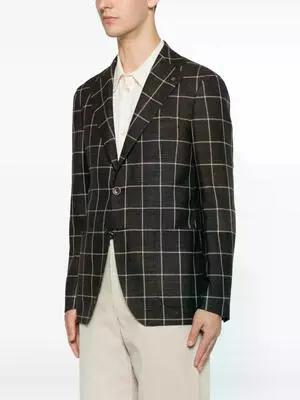 Tagliatore Check-pattern Single-breasted Blazer