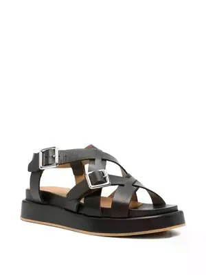 ANNA F. Crossover-strap Sandals